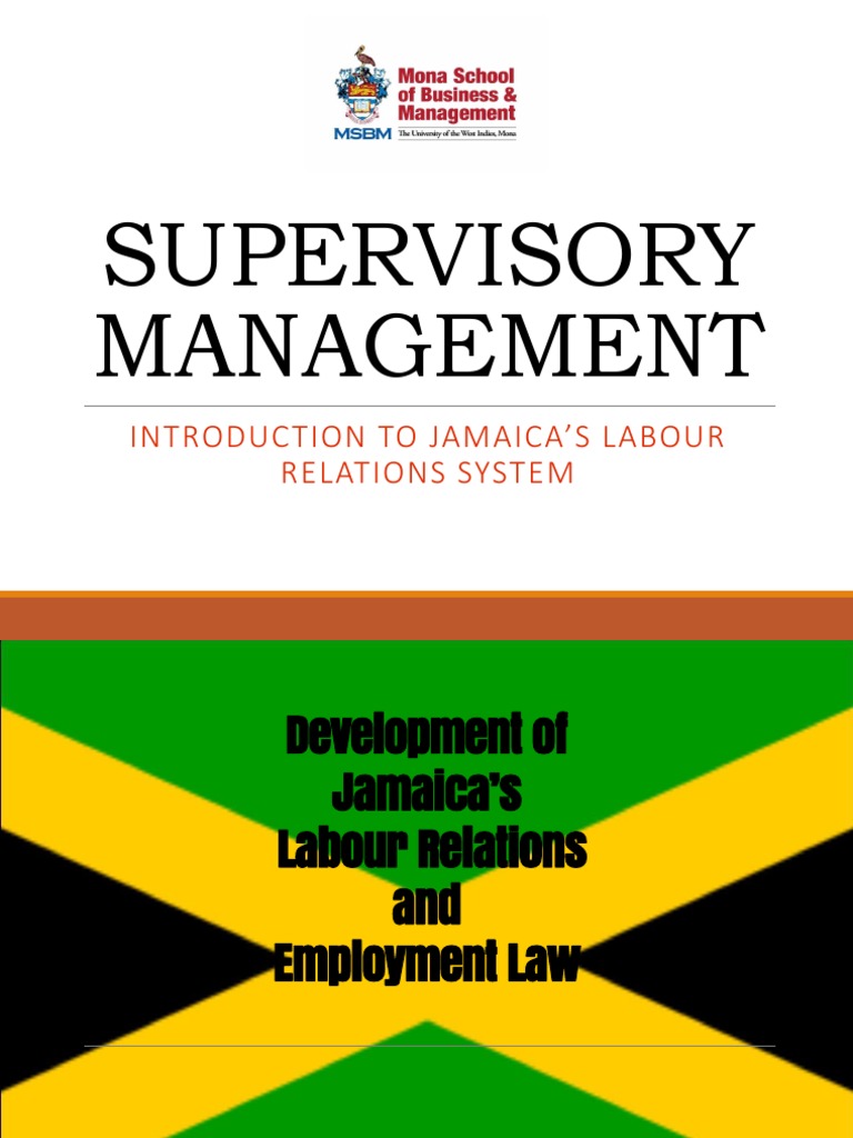 Source of and Key Jamaican Labour Laws Jamaica Customs SMC Day One | PDF | Labour Law | Employment