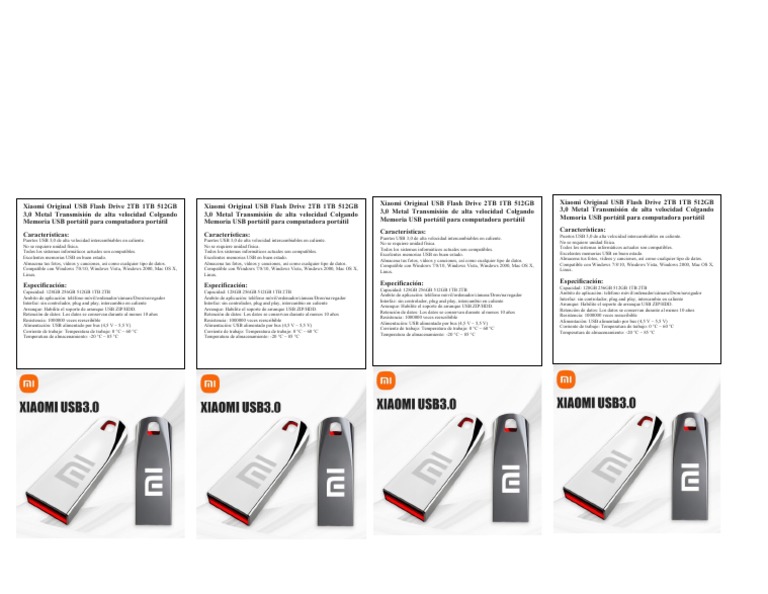 Xiaomi | PDF | Memoria USB | Memoria flash