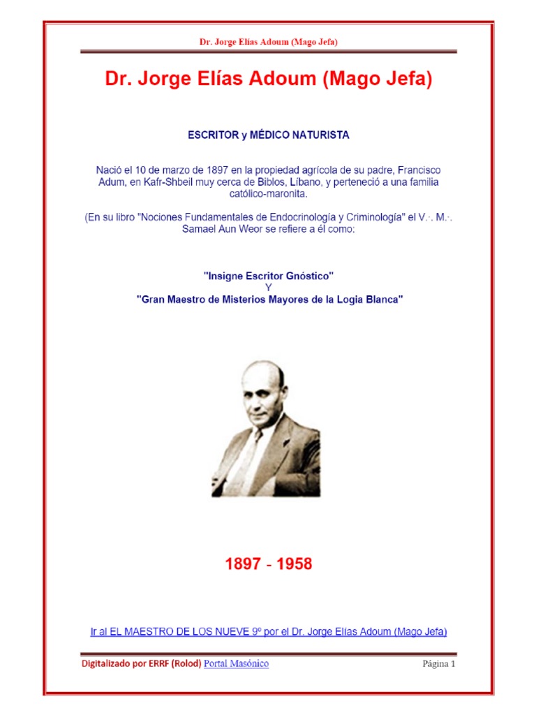 Adoum - Jorge Elías - Mago Jefa | PDF