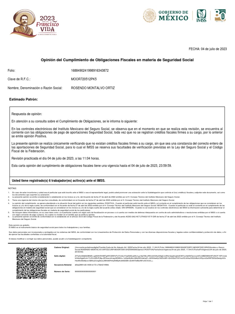 Opdc Imss Rosendo | PDF | Gobierno | Justicia