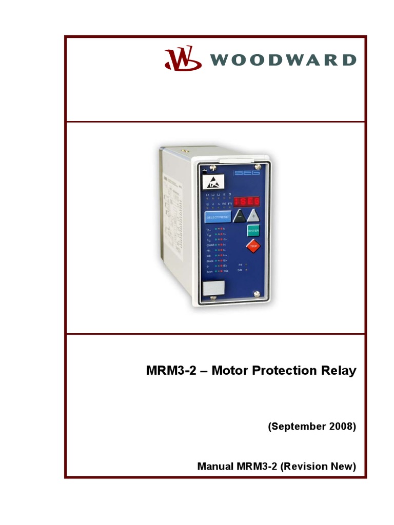 MRM3 Woodward | PDF | Relay | Transformer
