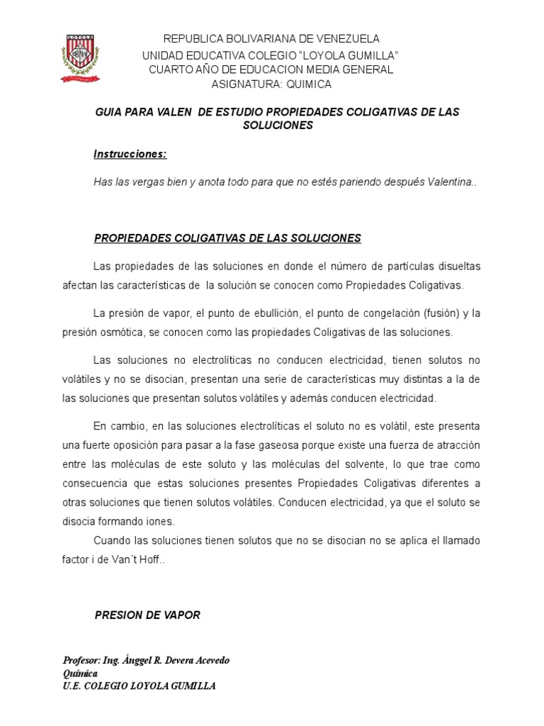 Valen | PDF | Ósmosis | Química