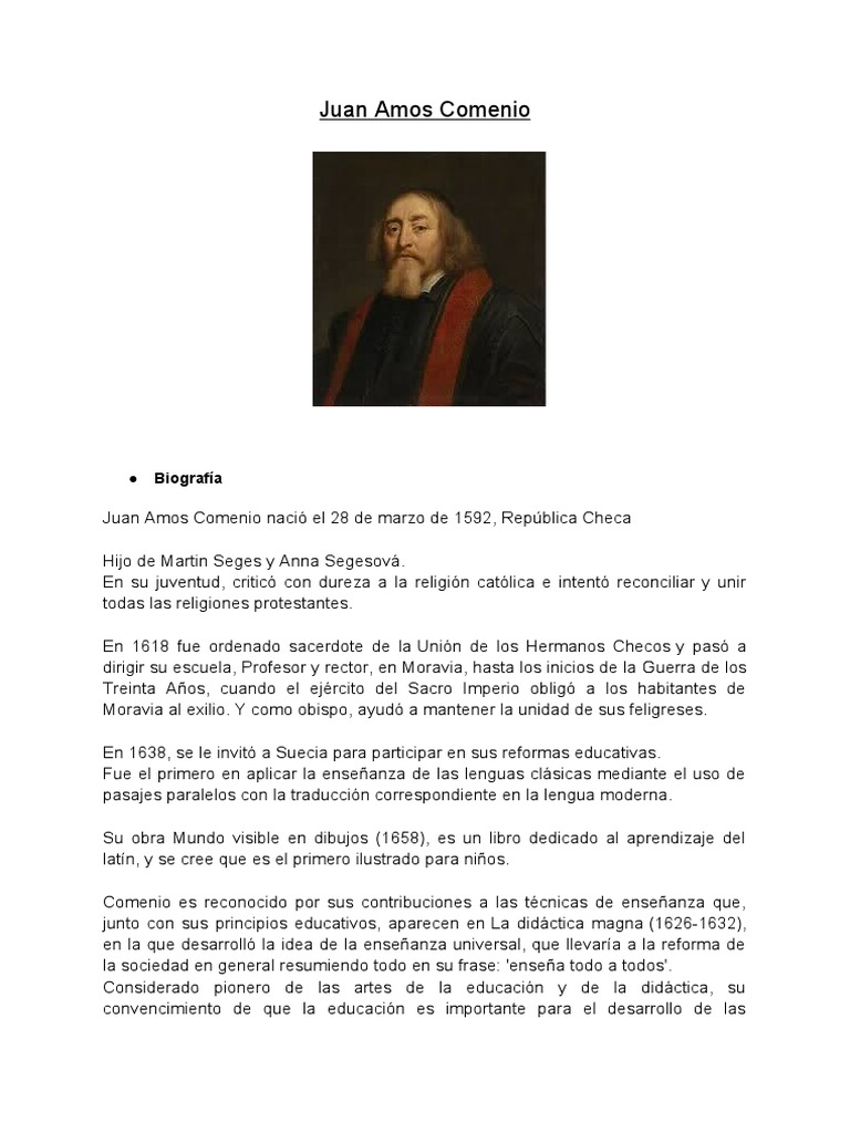Exp.1 Juan Amos Comenio | PDF