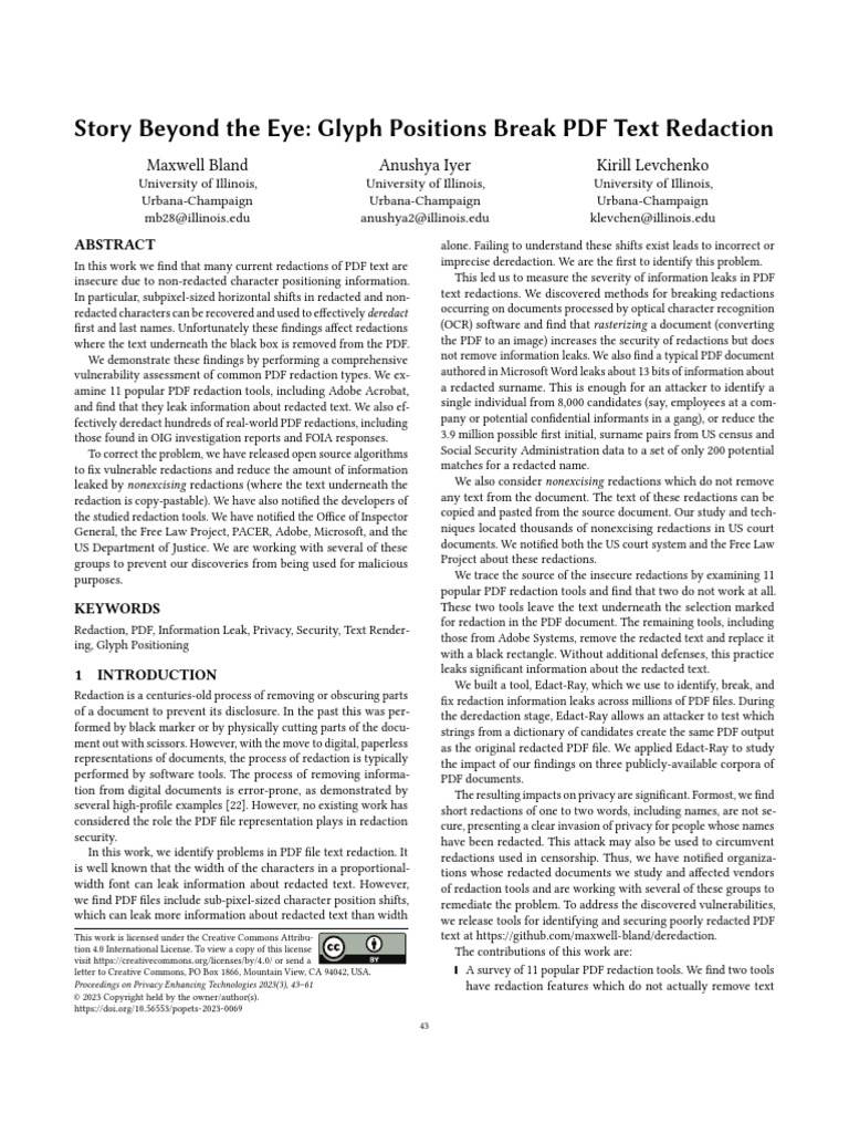Story Beyond The Eye Glyph Positions Break PDF Tex | PDF | Sanitization ...