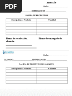 Bitácora de Almacén | PDF