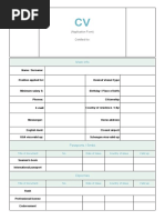 CV Form For Seaman | PDF | Ships | Sailor
