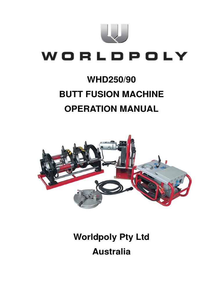 WHD250 Worldpoly Operation Manual | PDF | Pipe (Fluid Conveyance) | Valve