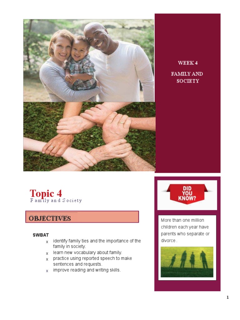 Week #4 | PDF | Family | Marriage