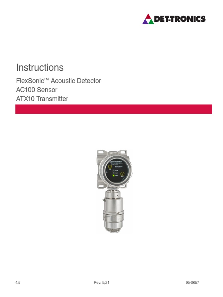 95 8657 4.5 (FlexSonic AC100 ATX10 Instruction Manual) | PDF | Flash ...