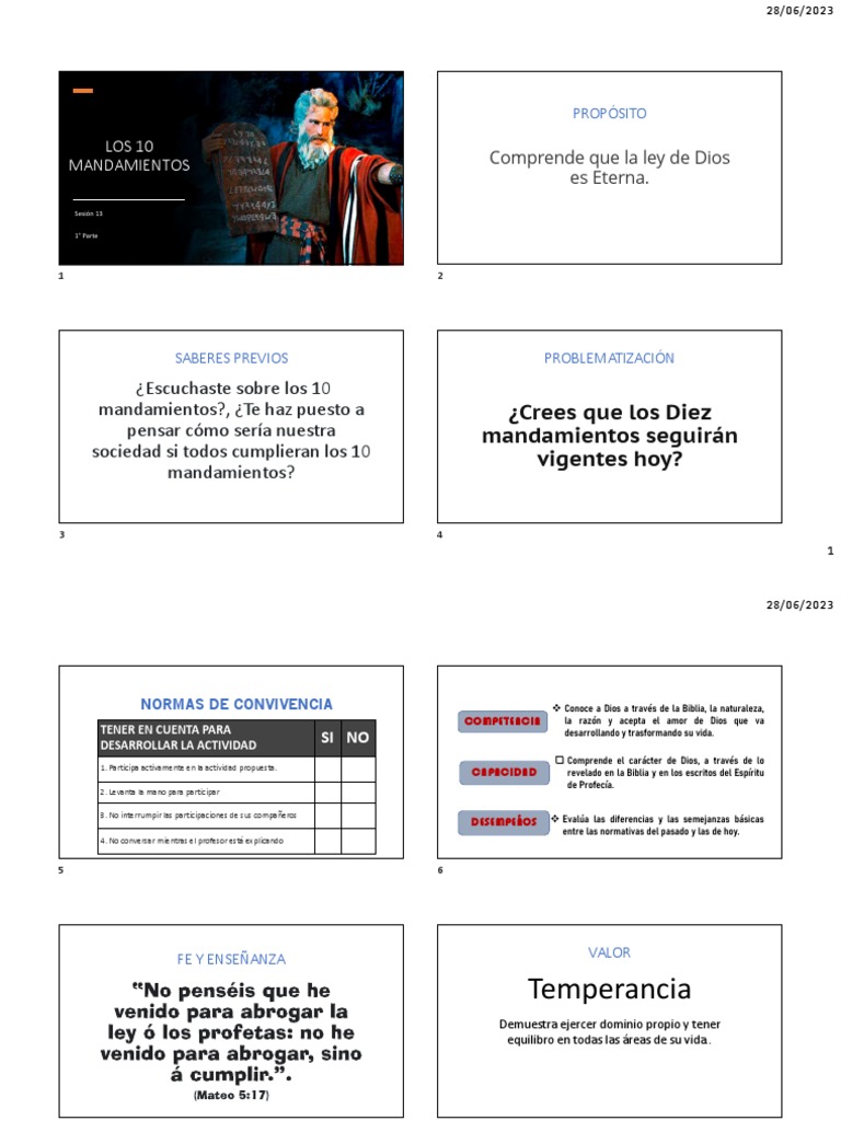 10 Mandamientos | PDF | Diez Mandamientos | Creencia religiosa y doctrina