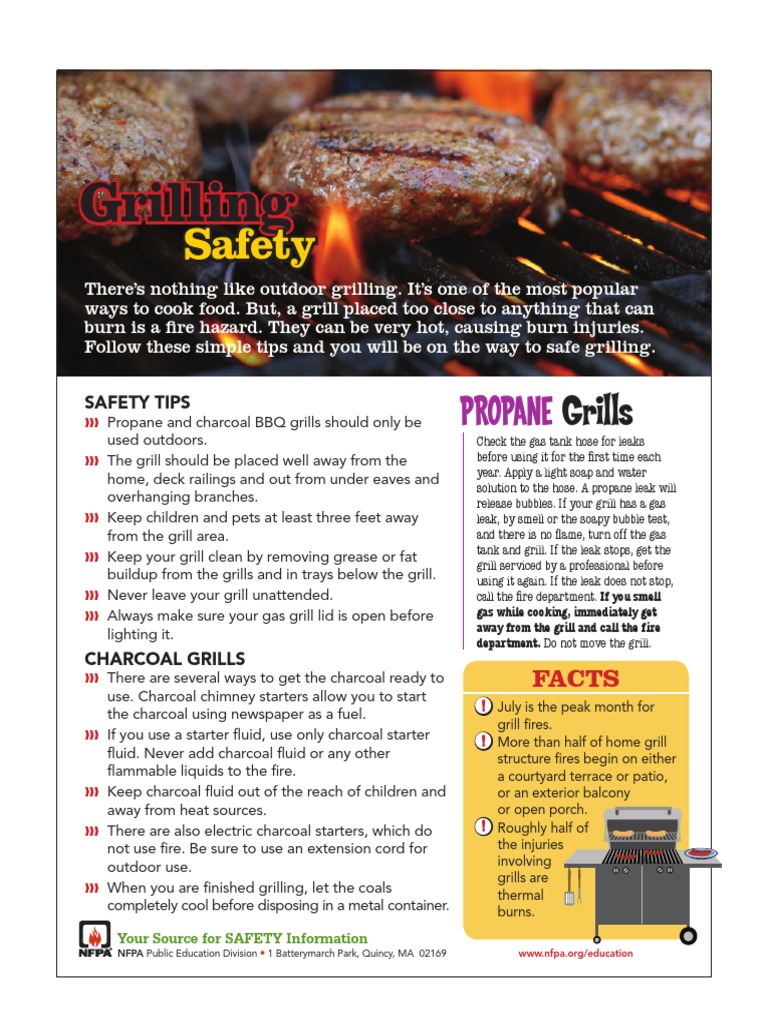 Grilling Safety Tips | PDF | Barbecue Grill | Charcoal