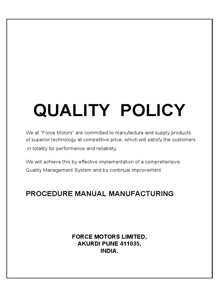 MFG Procedure Manual | PDF | Tractor | Manual Transmission