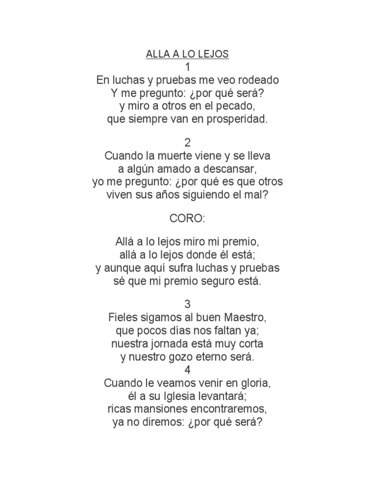 Alla A Lo Lejos | PDF