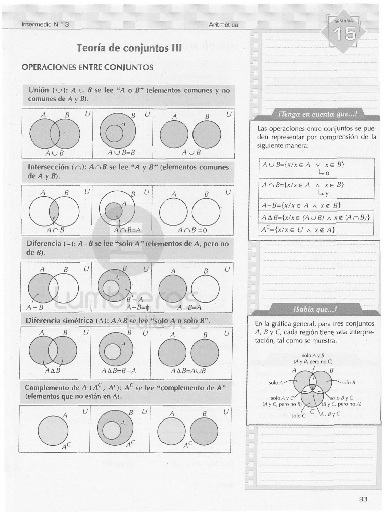 Conjuntos III 0 | PDF | Álgebra abstracta | Matemáticas