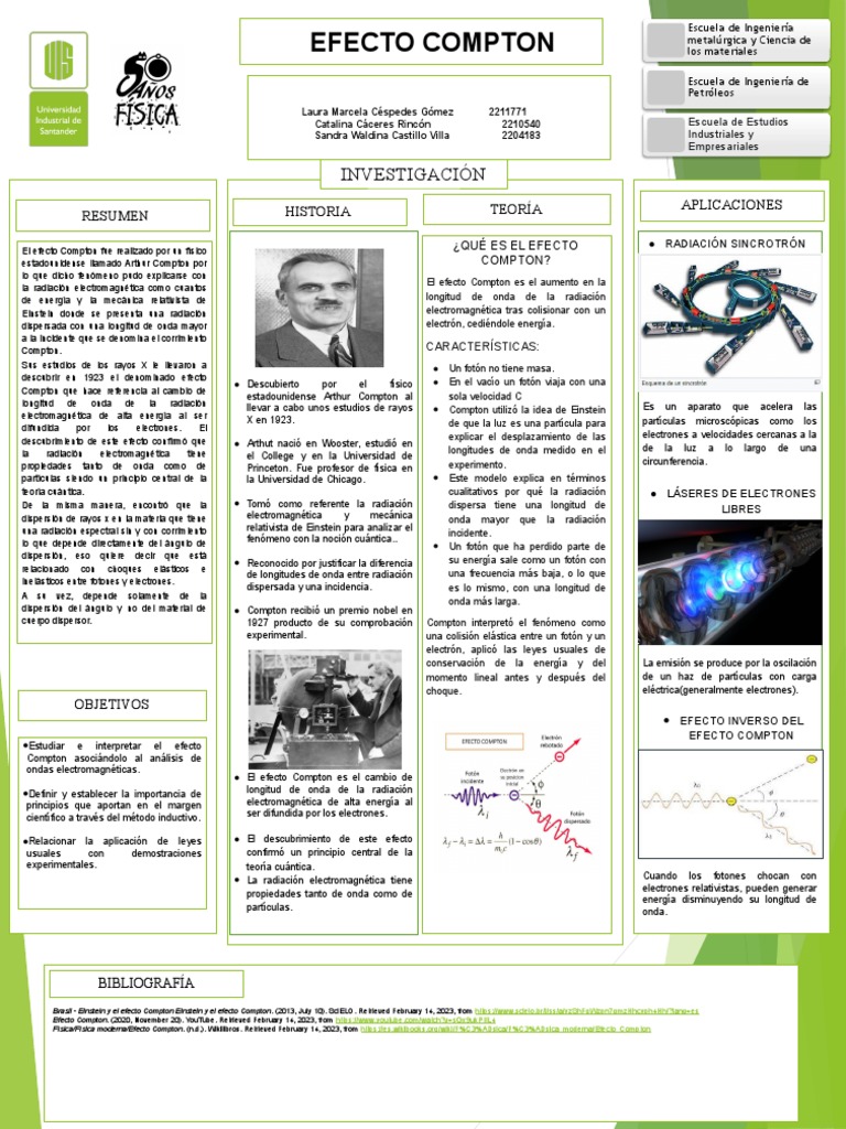 Efecto Compton | PDF | Fotón | Electrón