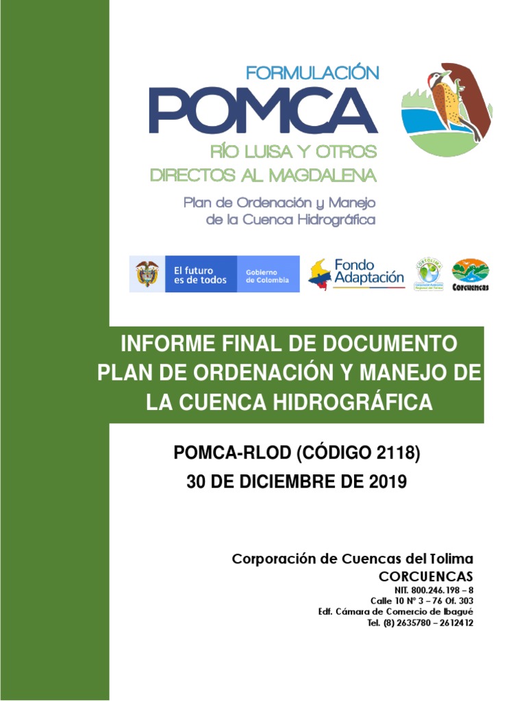 Resumen General Pomca | PDF | Agua | Río