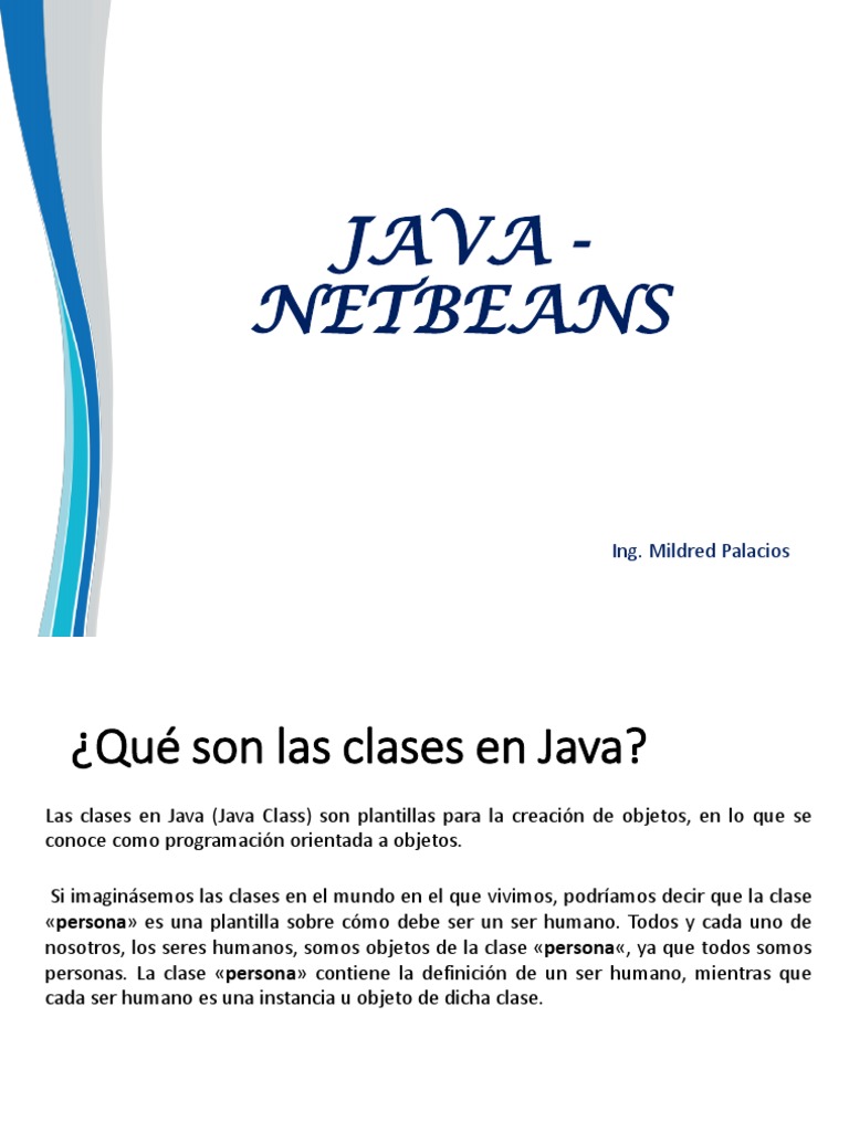 Java Netbeans Descargar Gratis Pdf Programación Constructor Programación Orientada A Objetos
