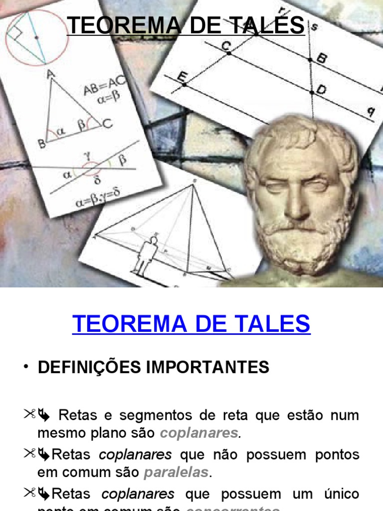 Teorema de Tales | PDF | Linha (Geometria) | Triângulo