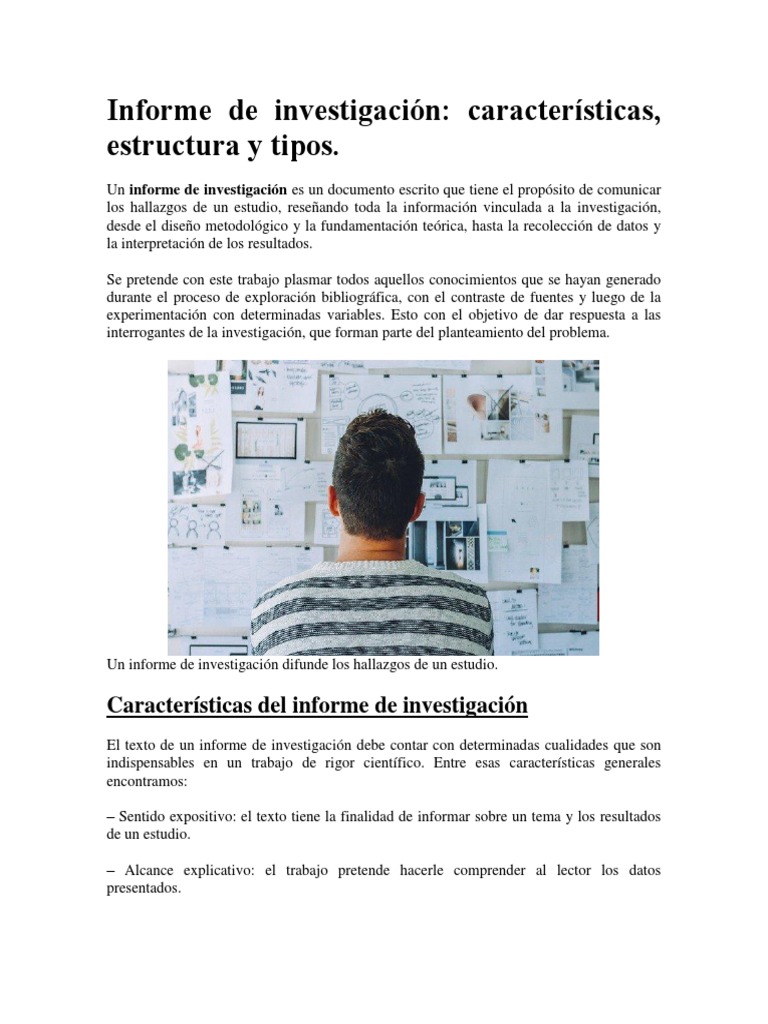 Informe de Investigacion | PDF | Conocimiento | Teoría