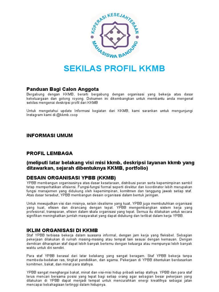 Profil KKMB (BLM Beres) | PDF | Karier & Perkembangan