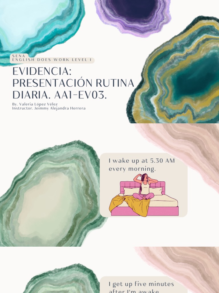 Evidencia Presentación Rutina Diaria Aa1 Ev03 | PDF