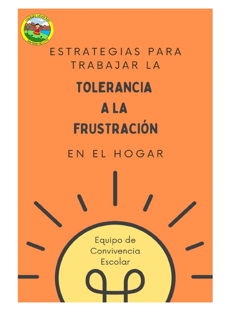 Tolerancia A La Frustración | PDF | Crecimiento personal y profesional