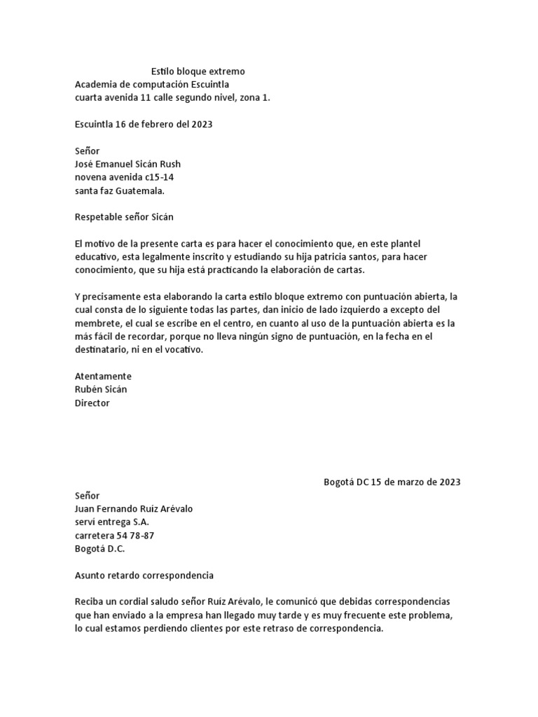 Estilo Bloque Extremo | PDF | Bogotá | Business