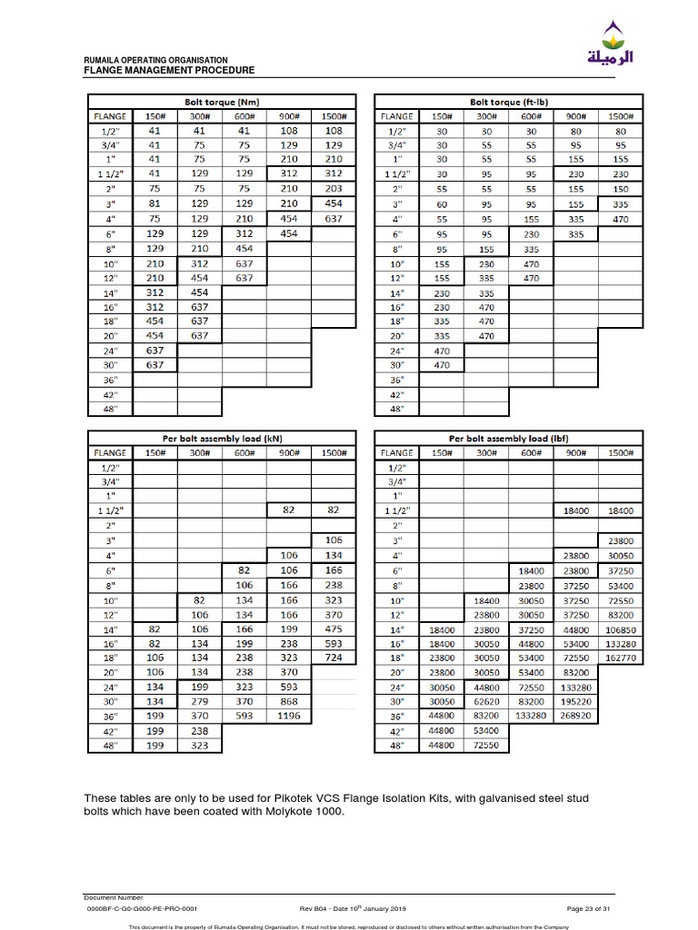 0000BF C G0 G000 Pe Pro 0001 B04flange Management Procedure-23 | PDF