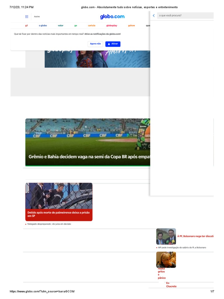 globo.com - Absolutamente tudo sobre notícias, esportes e ...