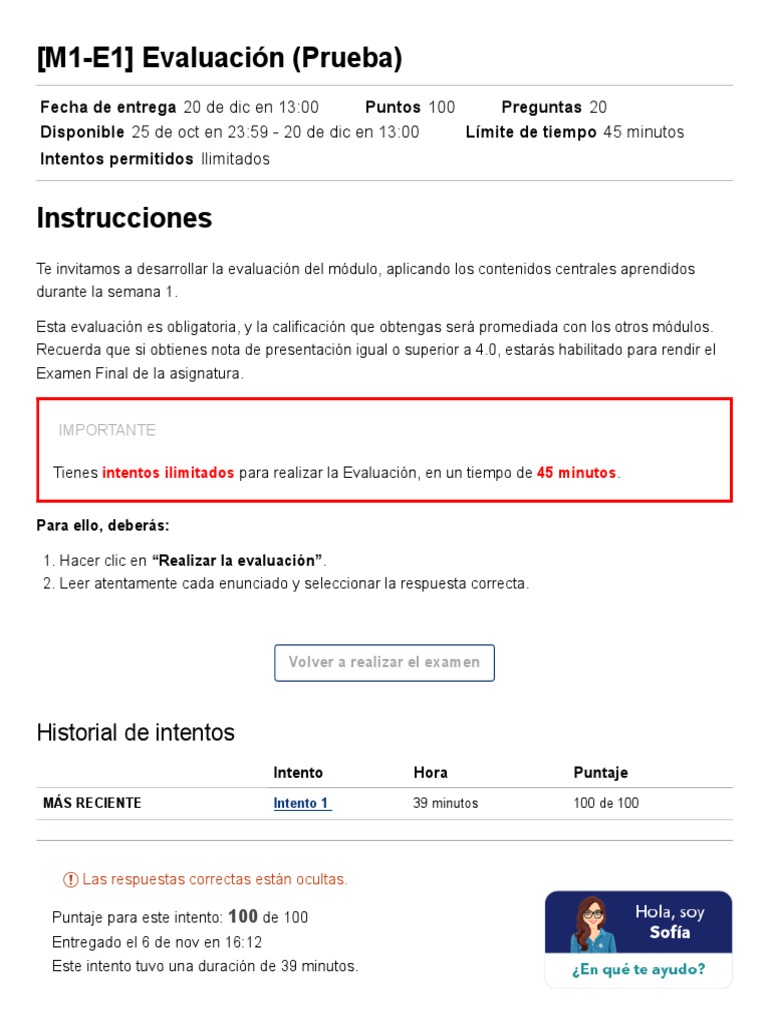 Evaluación Módulo 1 - Examen E1 | PDF | Iniciativa empresarial | Innovación