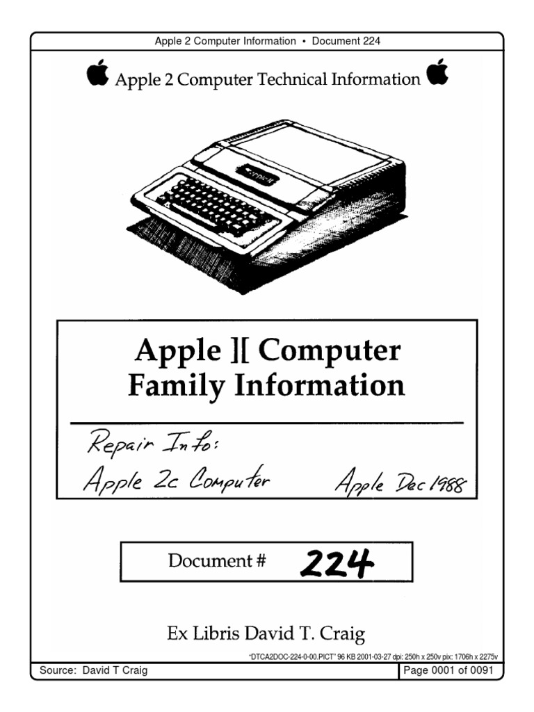 Apple Iic Technical Repair Procedures 1988 | PDF | Office Equipment ...