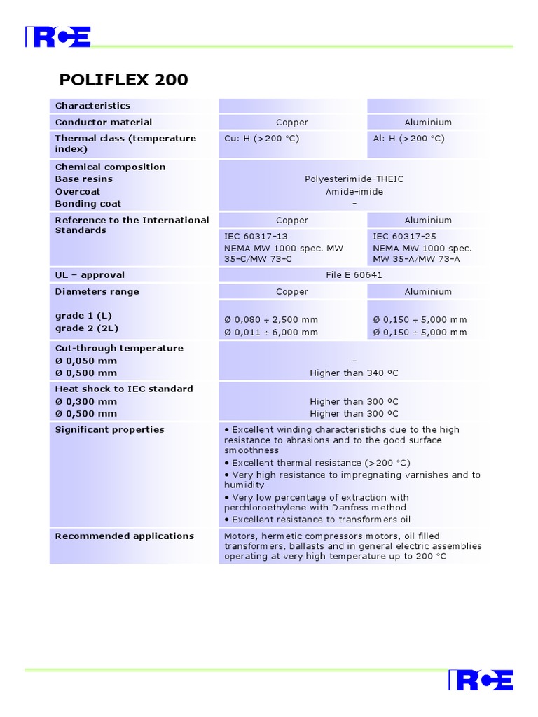 Poliflex Tube Applications and Properties | PDF