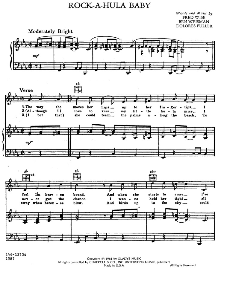 Elvis Presley Rock A Hula Baby | PDF