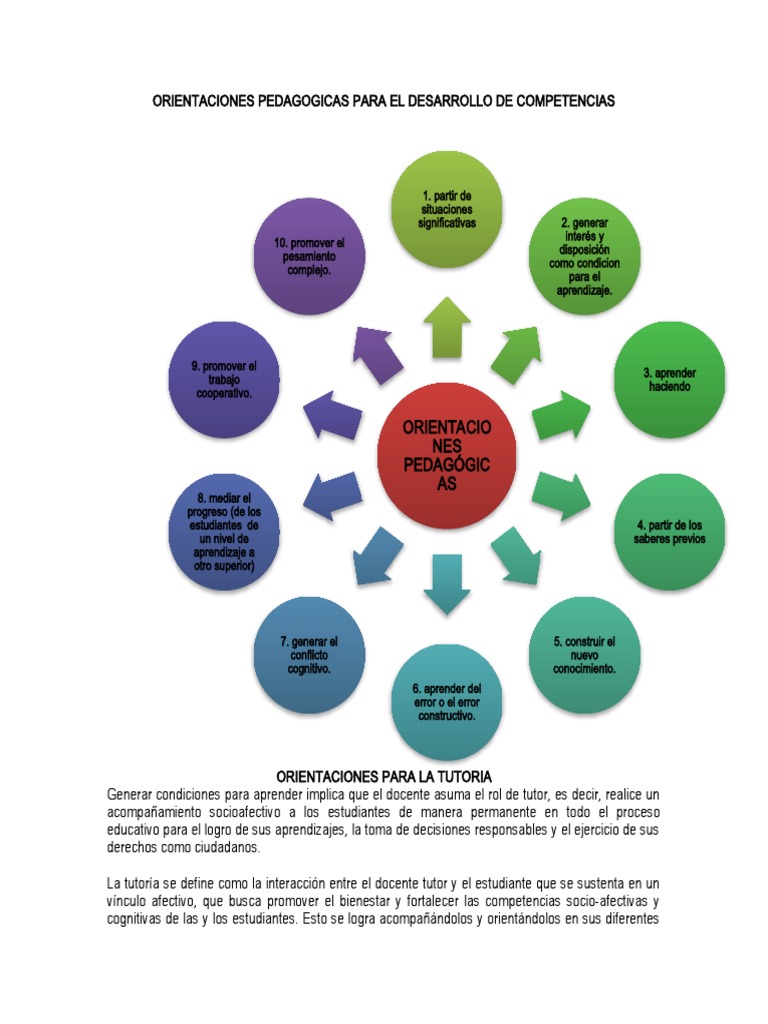 NT Orientaciones Pedagogicas para El Desarrollo de Competencias | PDF | Evaluación | Plan de ...
