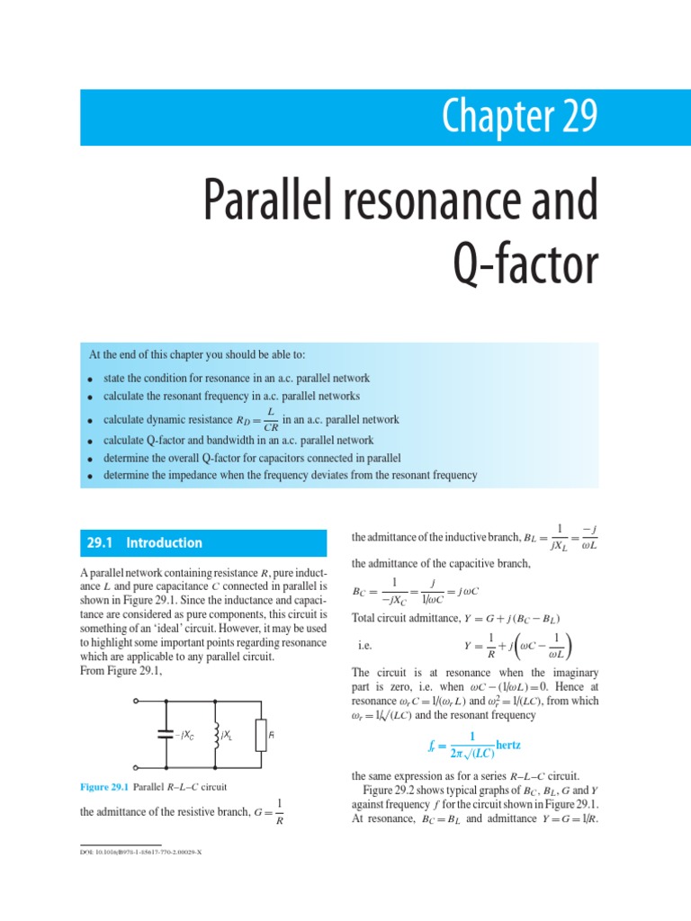 Teori Dan Latihan Soal Resonansi Pararel | PDF | Series And Parallel Circuits | Electrical Impedance