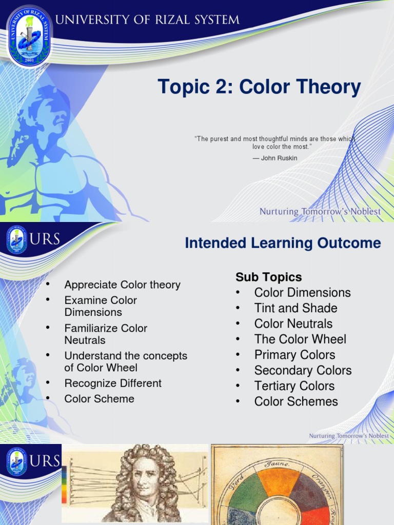 Topic 2 COLOR THEORY | PDF | Color | Hue