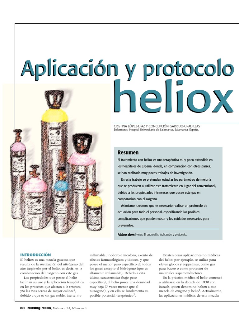 Heliox | PDF | Helio | Medicina CLINICA