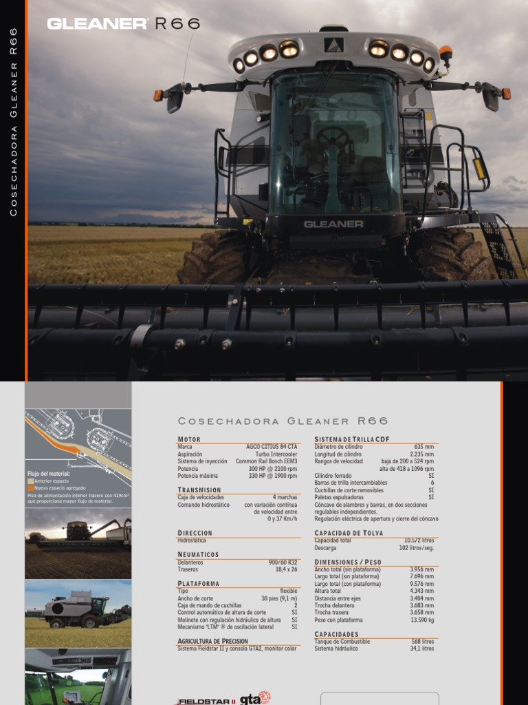 Gleaner R66 | PDF | Carros deportivos | Transporte privado