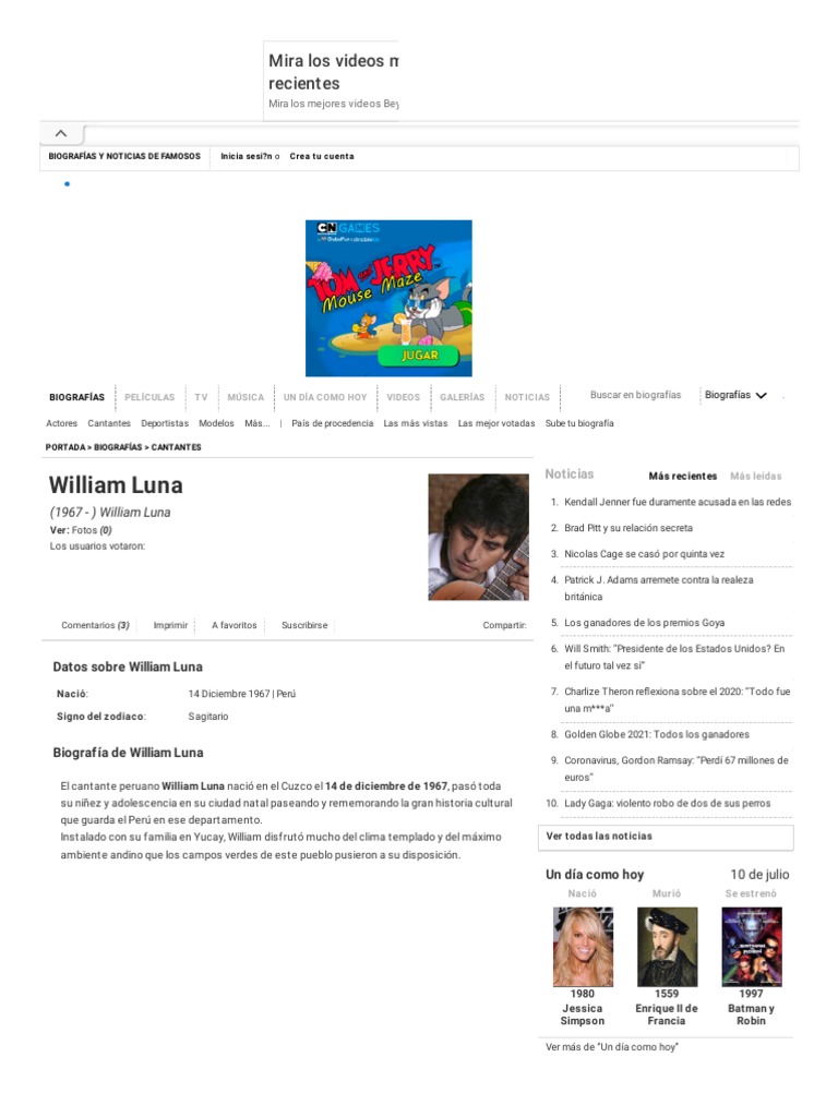 William Luna - Biografía de William Luna | PDF