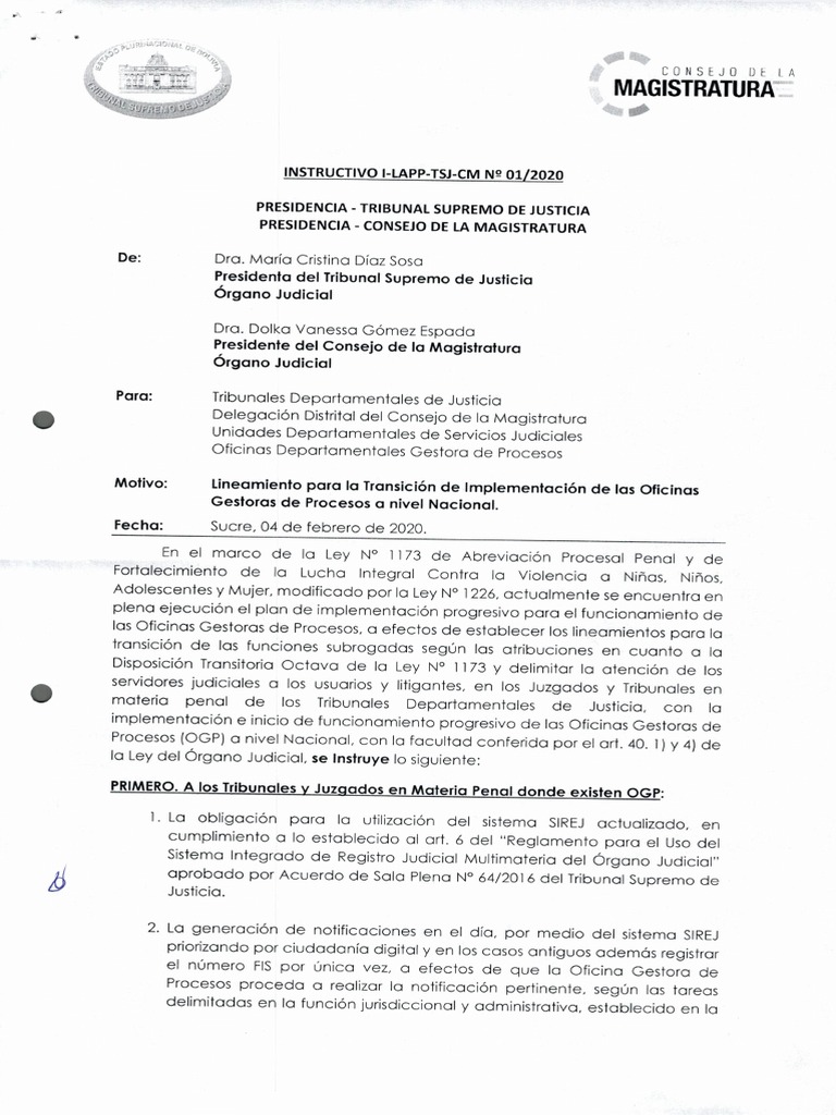 Plataforma Ogp TSJ Instructivo | PDF