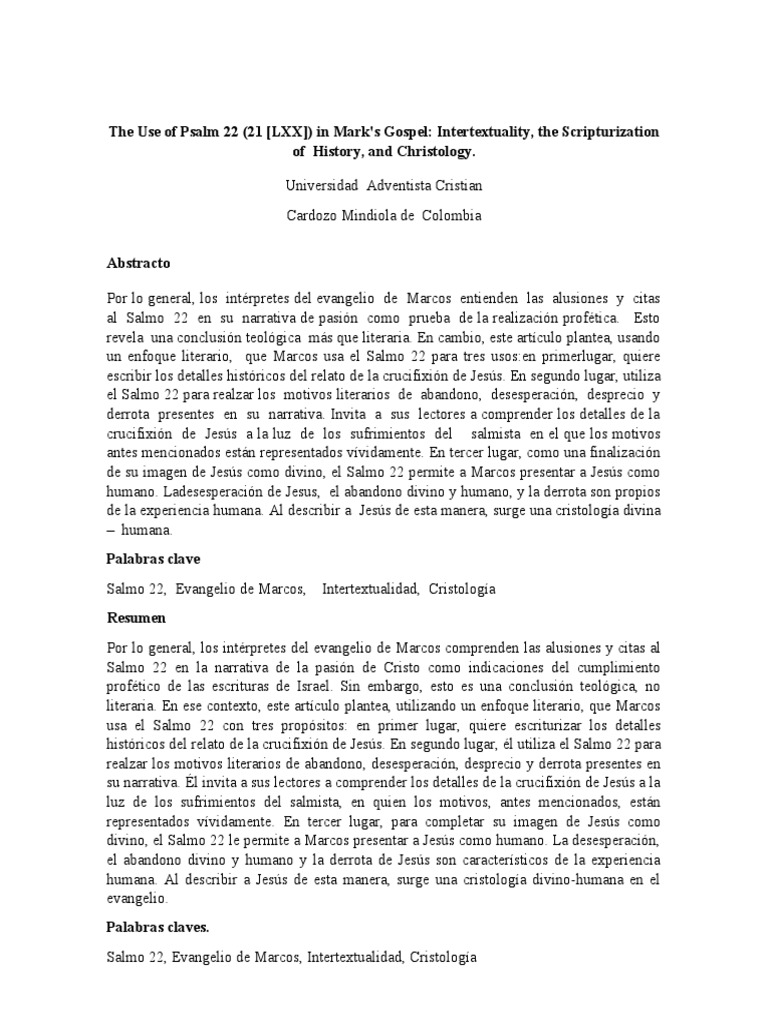 Davar - Final | PDF | Salmos | Jesús