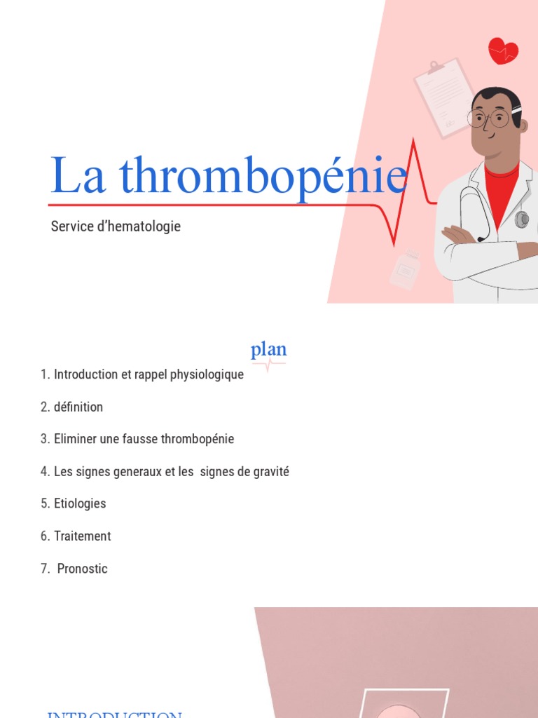 Thrombopenie | PDF | Immunologie | Tissu biologique
