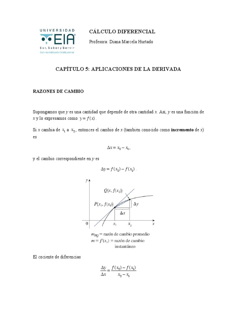 Cap 5 - Aplicaciones de La Derivada | PDF | Asíntota | Función continua