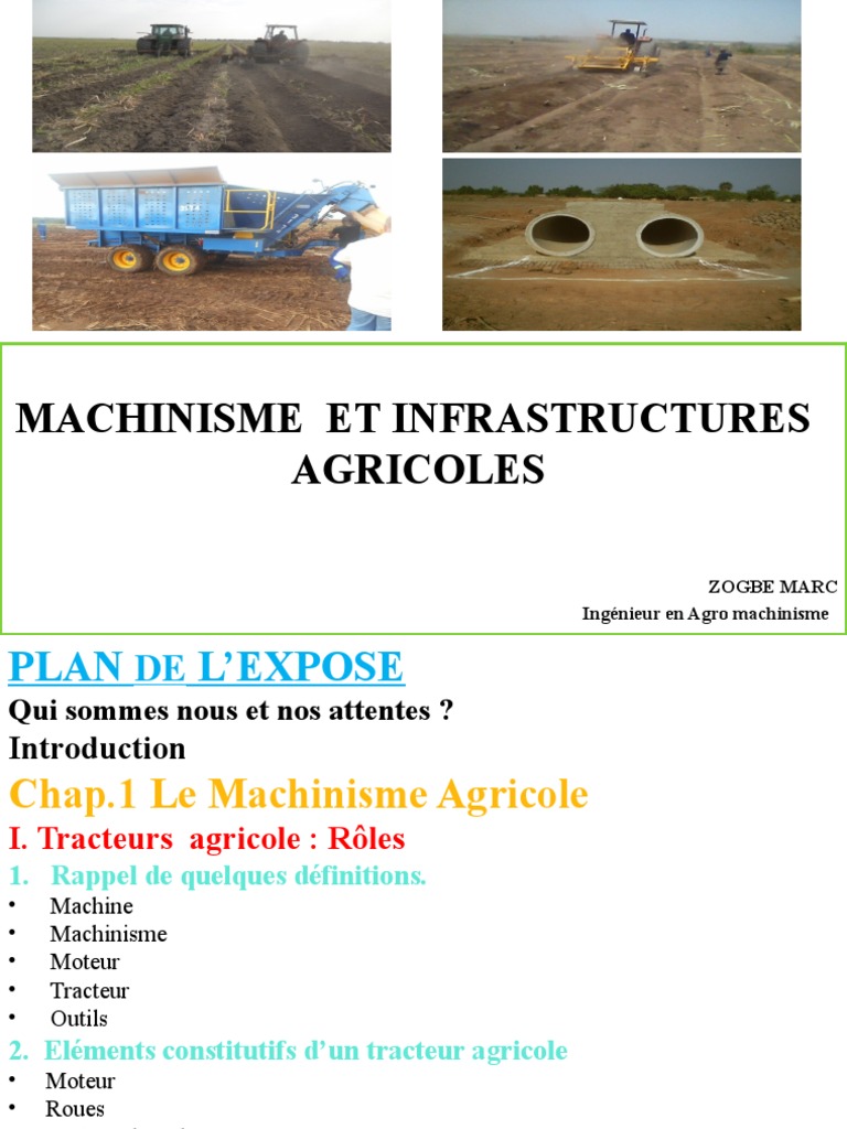 Cour Agro-Machinisme | PDF | Charrue | Piston