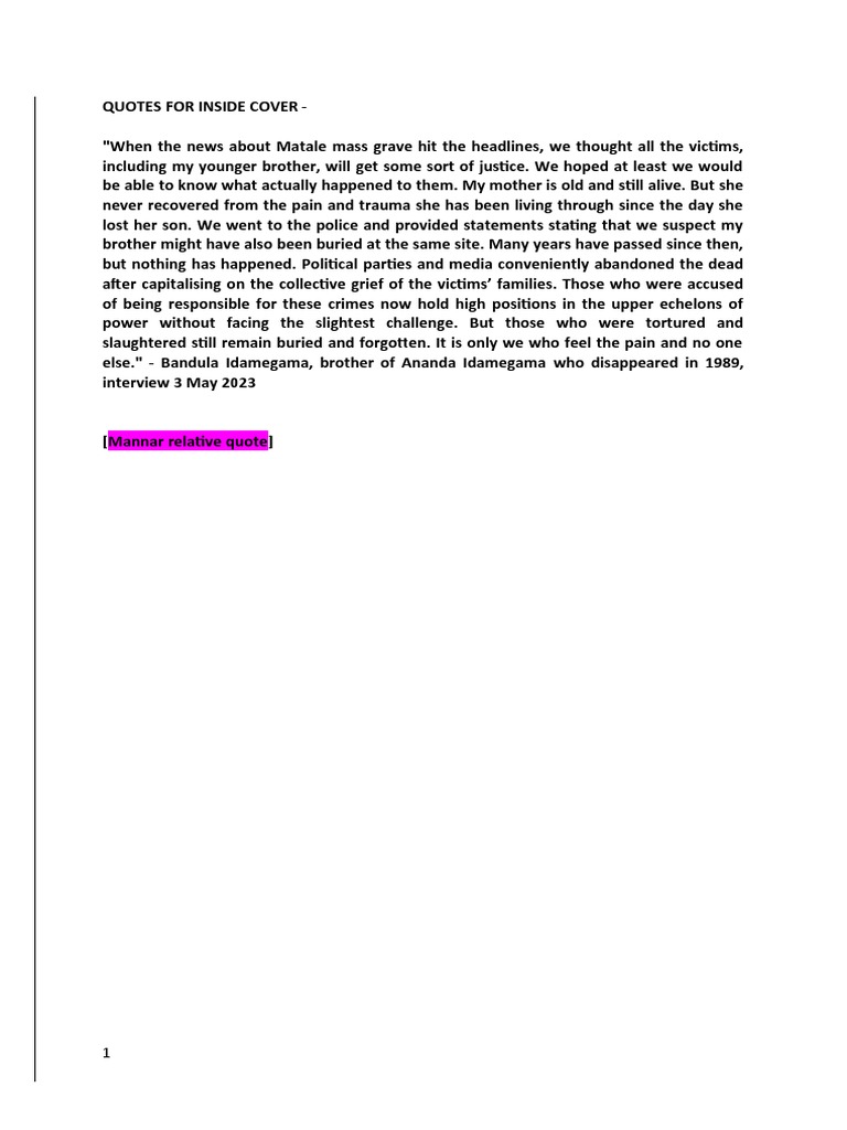 Draft Report 24-5-23 - BASH | PDF | Burial | Human Rights