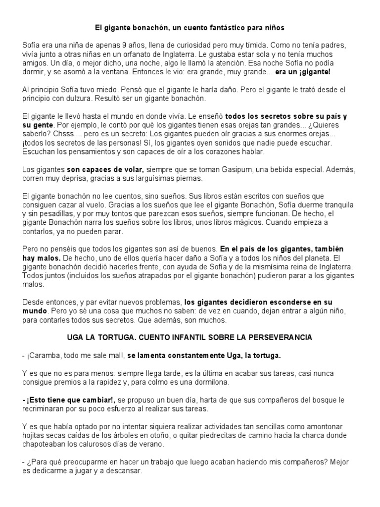10 Cuentos Infantiles Pdf Sueño