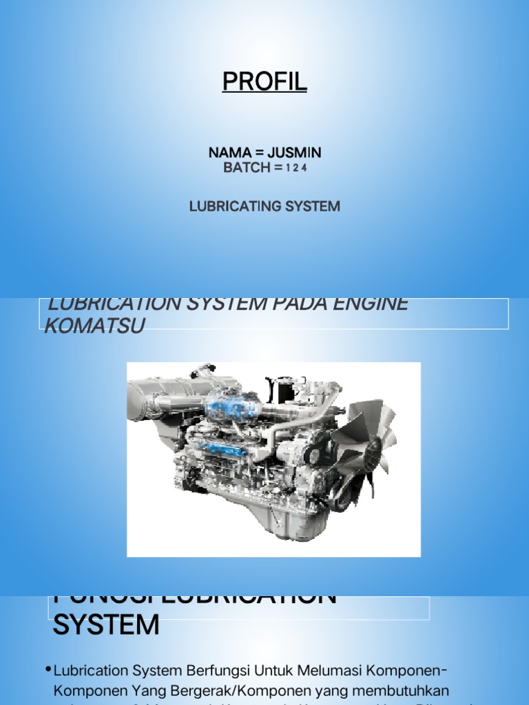 Lubricating System - Jusmin | PDF