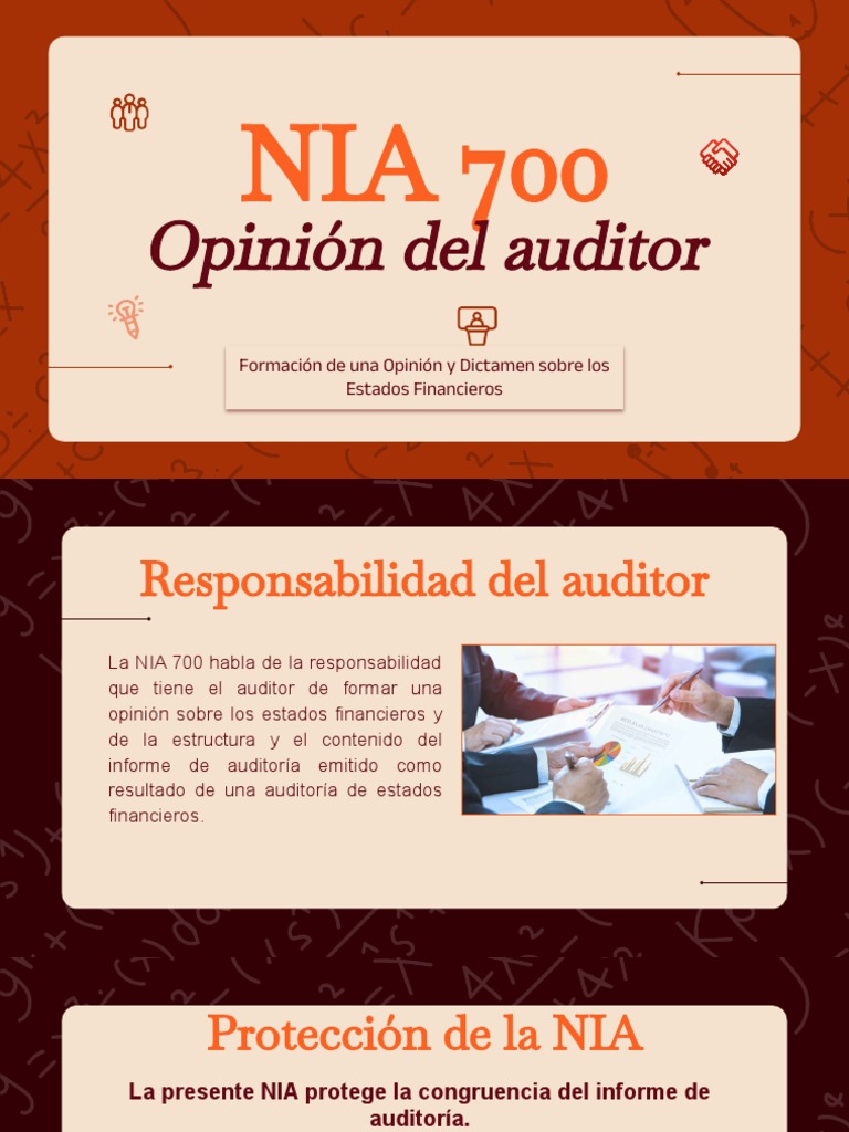 NIA 700 Modificado | PDF | Auditoría | Contralor