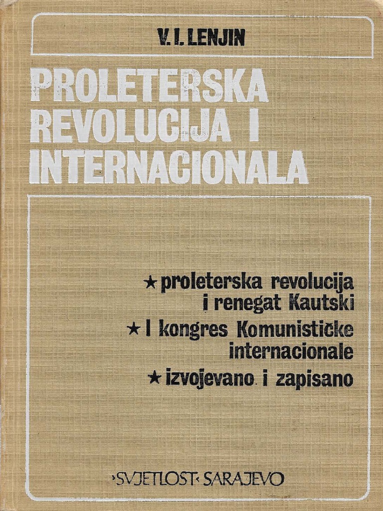 V. I. Lenjin - Proleterska Revolucija I Internacionala | PDF
