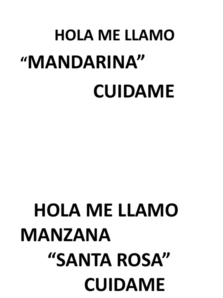 Hola Me Llamo | PDF Hola Me Llamo | PDF